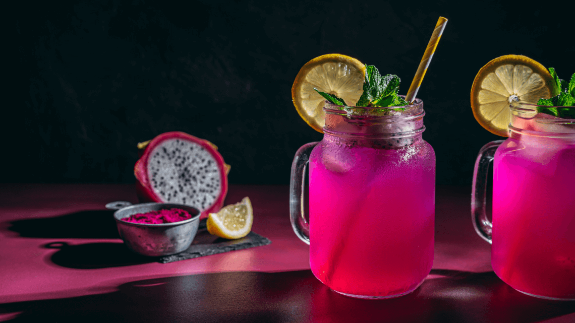 POW(D)ER Recipe - Vibrant Dragon Fruit Lemonade